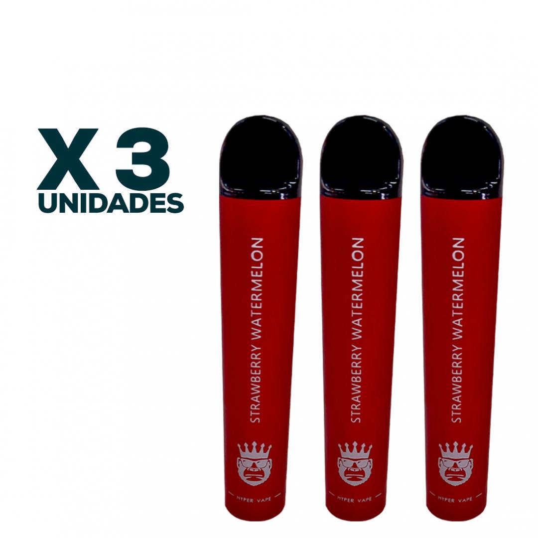 Hyper Vape Strawberry Watermelon Extra X3 unidades - 1500 puffs ...