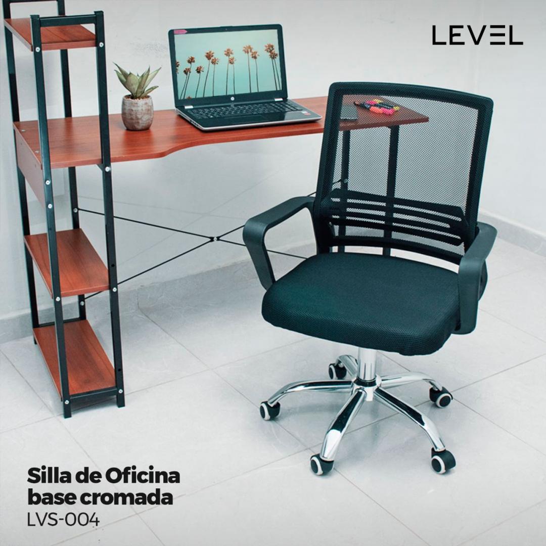SILLA DE OFICINA BASE CROMADA LVS-004 | Envios a todo el Paraguay | Digi Marketplace
