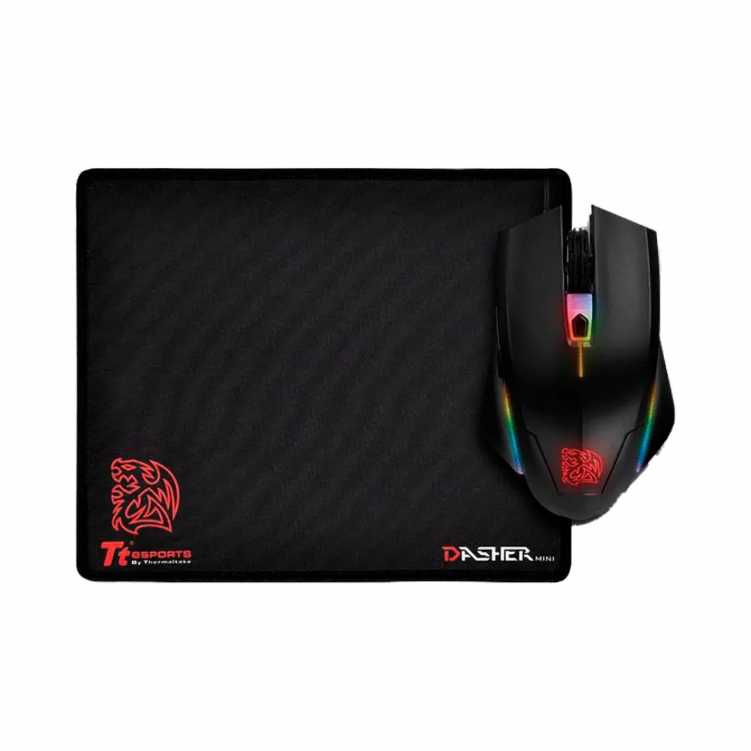 Mouse + Pad Gamer Thermaltake Usb Talon Elite Pro Rgb 5000dpi Mo-ter ...