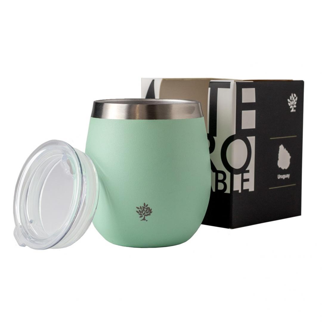 Guampa Terrano Mate Acero Inox con Tapa Verde Agua | Envios a todo el ...