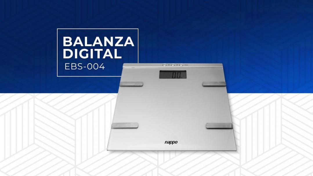 BALANZA DIGITAL NAPPO EBS-004 PLATEADA | Digi Marketplace