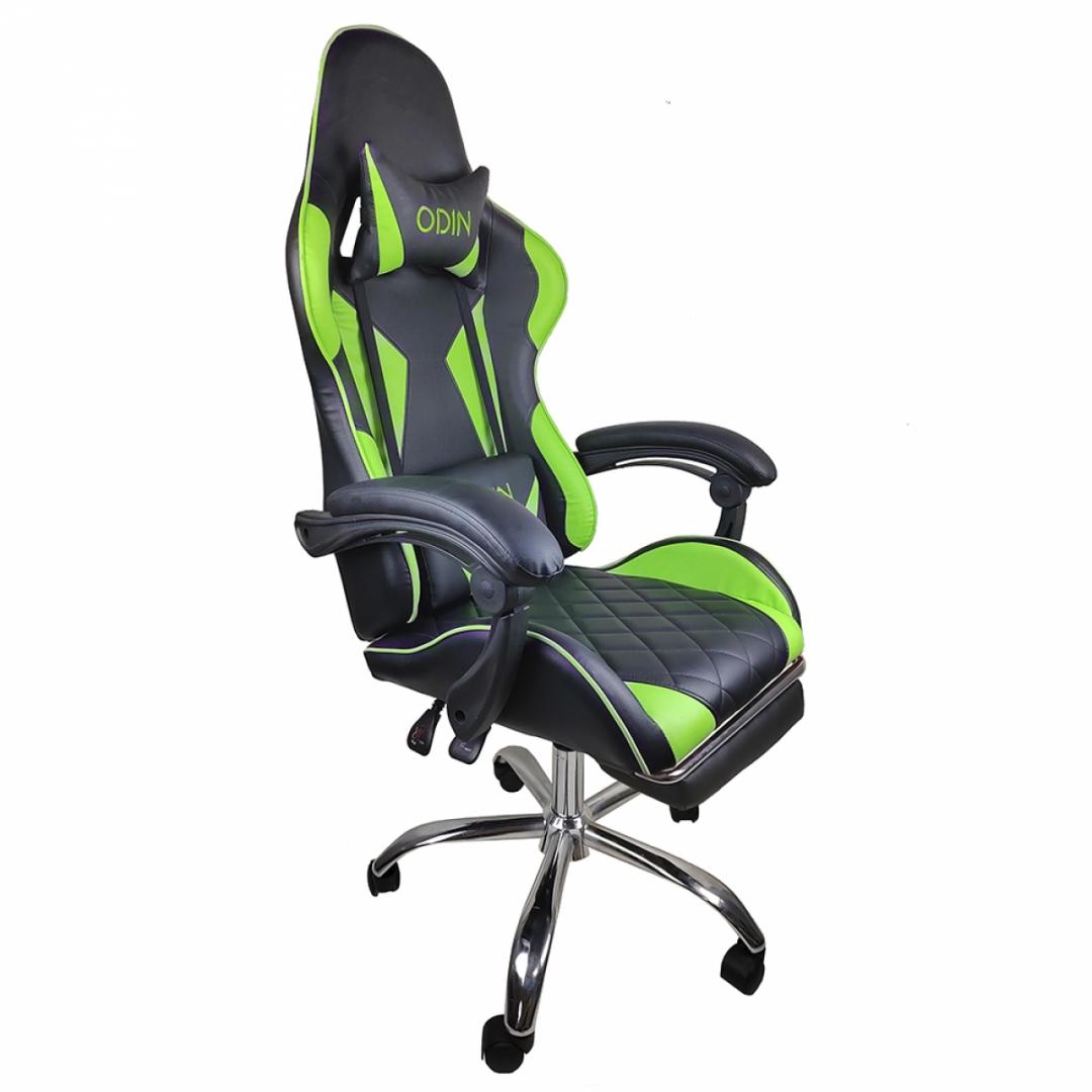 SILLA GAMER EMPOLI CON REPOSAPIE EM-G01 VERDE | Digi Marketplace