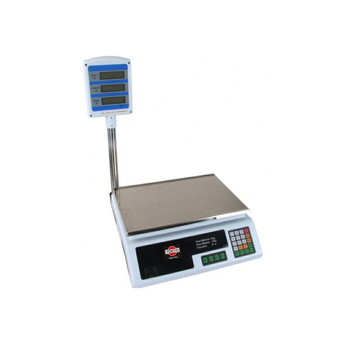 BALANZA COMERCIAL TOKYO IND MOD ACS-L2 CON TORRE-LED DISPLAY 5gr a 30kg ...