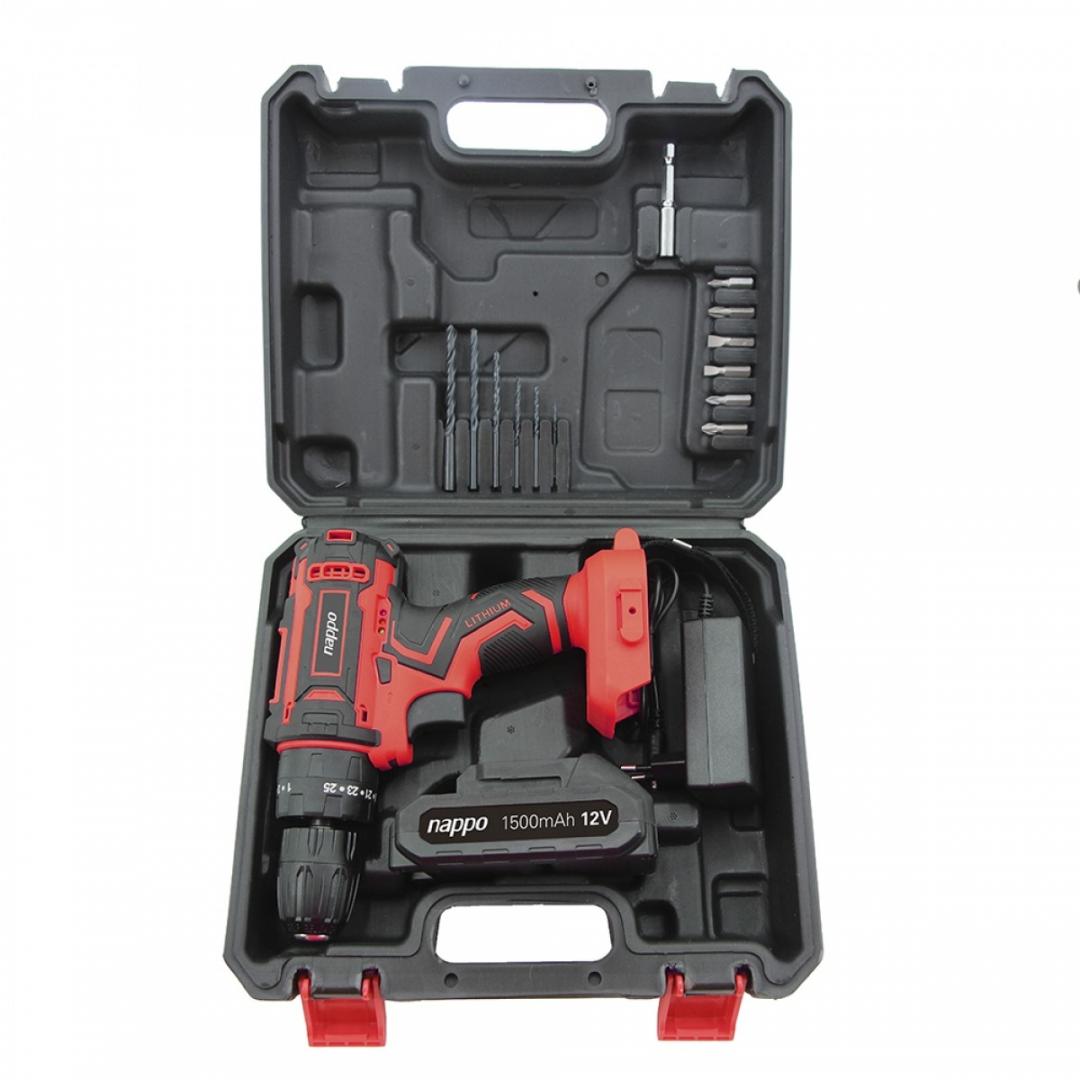 KIT TALADRO INALAMBRICO DE IMPACTO NAPPO 16 PCS NHK-217 | Envios a todo ...