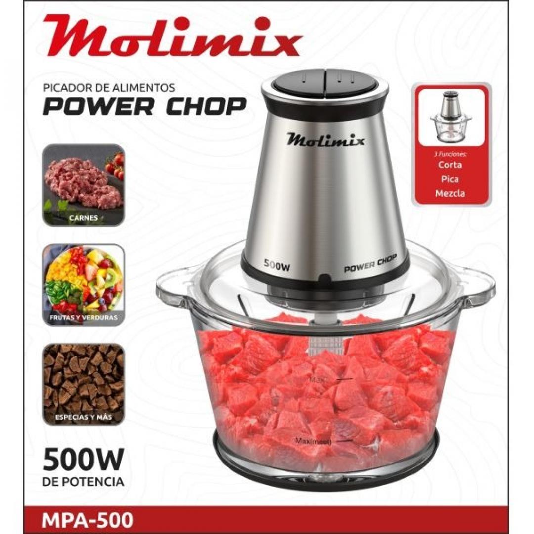 PICADOR DE ALIMENTOS MOLIMIX POWER CHOP MPA-500 | Envios a todo el Paraguay | Digi Marketplace